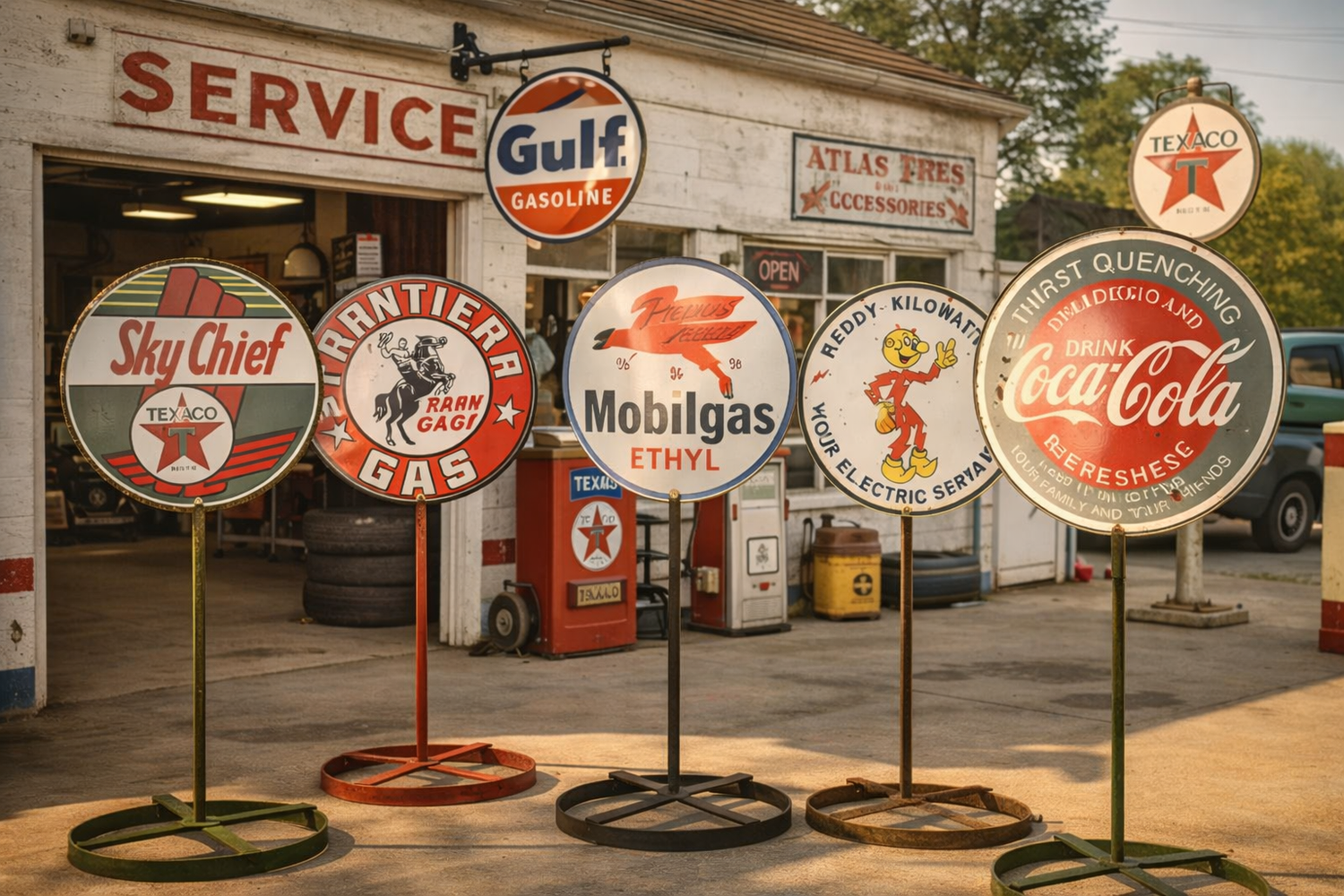 How Were Porcelain Signs Displayed? Single-Sided vs Double-Sided ...