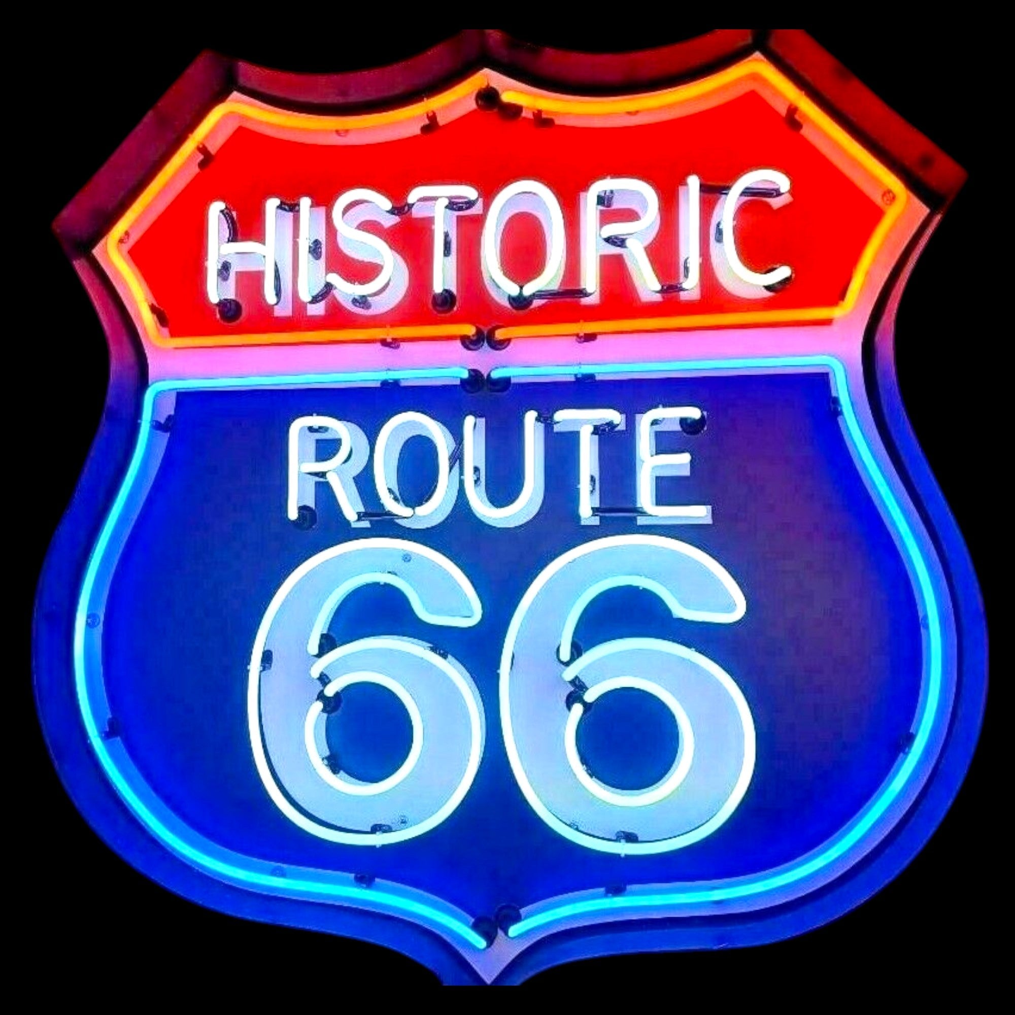 Route 66 Neon & Porcelain Signs – America’s Highway Nostalgia ...