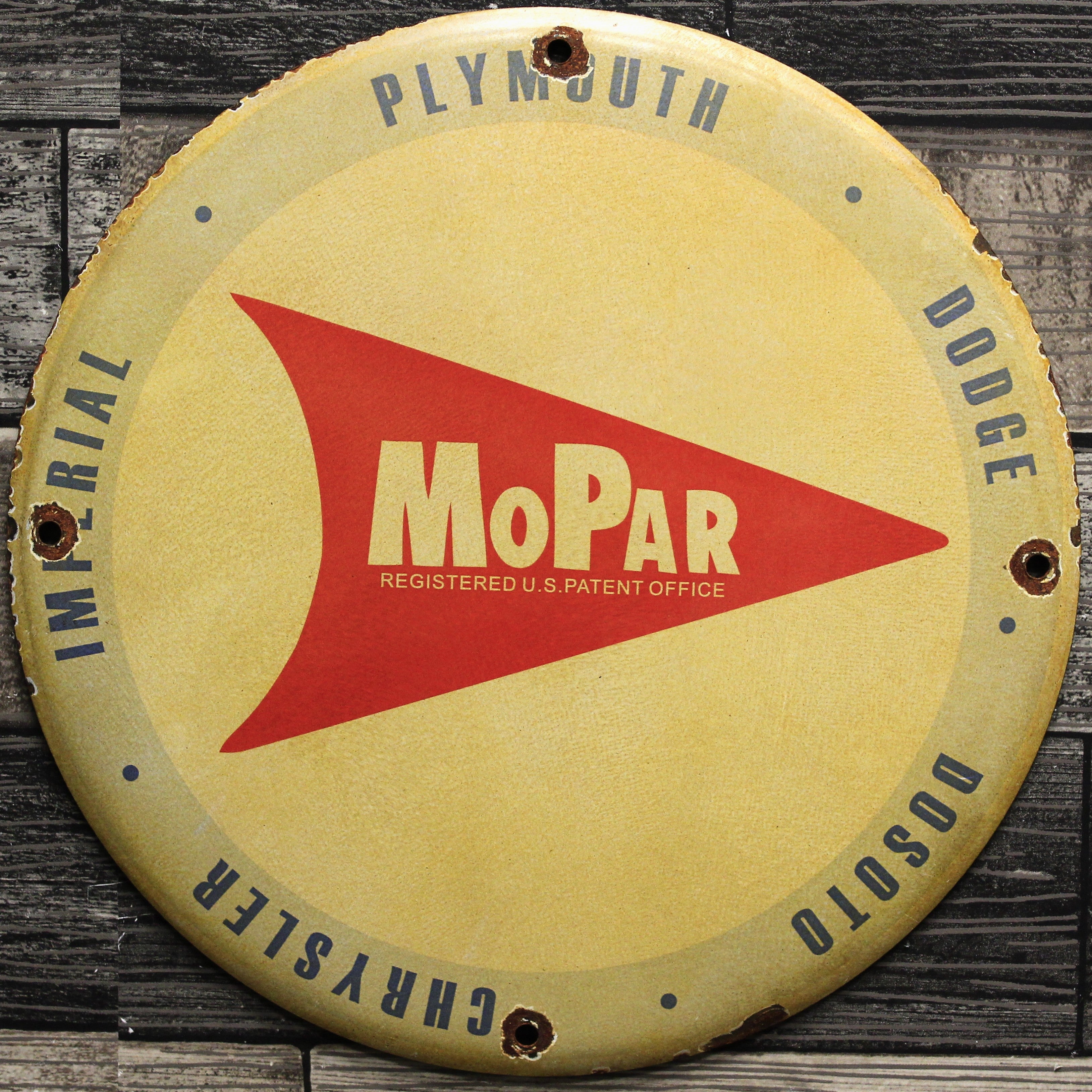 Mopar Plymouth Dodge Chrysler Porcelain Enamel Sign (12in) – PORCELAIN ...